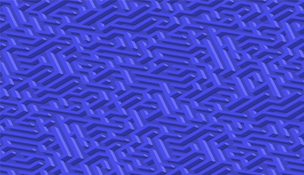 Maze seamless pattern with endless tiled labyrinth