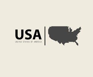Modern map united states usa independence day Vector Image