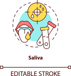 Saliva concept icon Royalty Free Vector Image - VectorStock