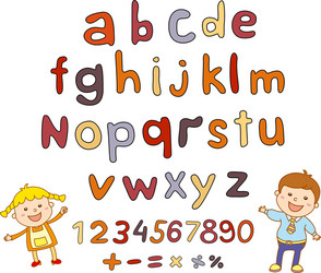 Abc for kids alphabet children fun Royalty Free Vector Image