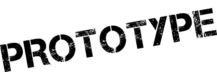 Prototype rubber stamp Royalty Free Vector Image