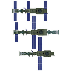 Space Station Concept Royalty Free Vector Image