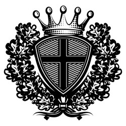 Cross shield Royalty Free Vector Image - VectorStock