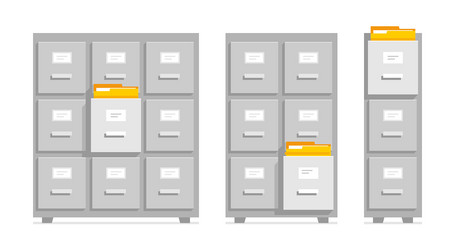 Filing cabinets Royalty Free Vector Image - VectorStock