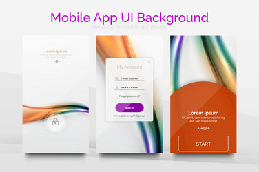 Mobile application interface background design Vector Image