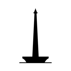 Monas monument icon Royalty Free Vector Image - VectorStock