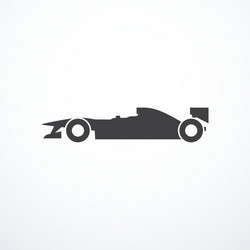 Formula 1 Racing Car Icon Royalty Free Vector Image