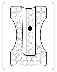 Back to school dot marker activity for kids Vector Image