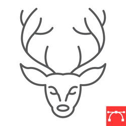 Reindeer Head Outline
