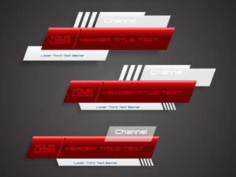 Tv broadcast title television broadcasting Vector Image