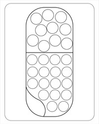 Back to school dot marker activity for kids Vector Image