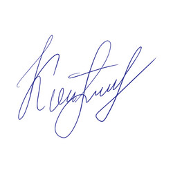 Fake autograph samples hand-drawn signature Vector Image