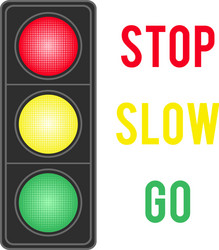 Traffic light empty realistic banner template Vector Image