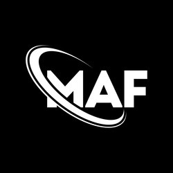 Maf logo letter design Royalty Free Vector Image