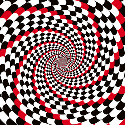 Spiral twist background optical illusion movement Vector Image