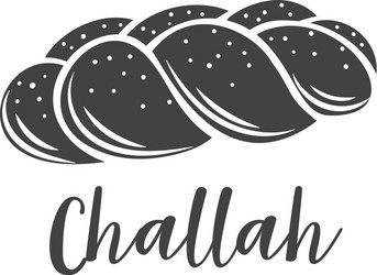 Challah bread outline icon Royalty Free Vector Image