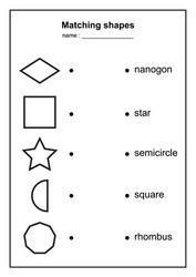 Geometry shape matching game educational Vector Image