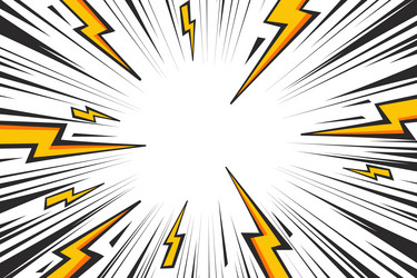 Comic Lightning Burst Background Royalty Free Vector Image