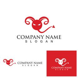 Animal horns sticker set Royalty Free Vector Image