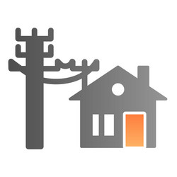 Electricity costs up icon on white Royalty Free Vector Image