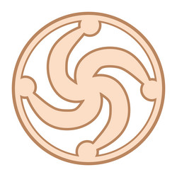 Rod symbol an ancient slavic symbol decorated Vector Image