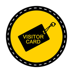 Stop return card symbol sign isolate on white Vector Image