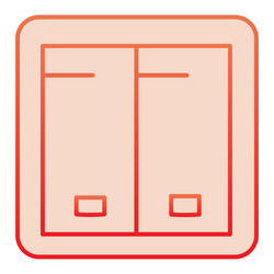 Light switch flat icon electricity toggle color Vector Image