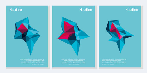 Modern geometry polygons design art for template Vector Image