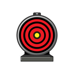 Game shooting target cartoon Royalty Free Vector Image