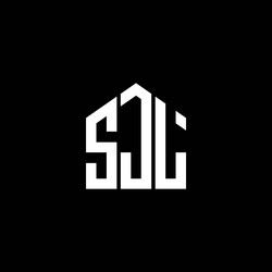 Sjl letter logo design on white background Vector Image