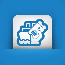 Boat ticket Royalty Free Vector Image - VectorStock