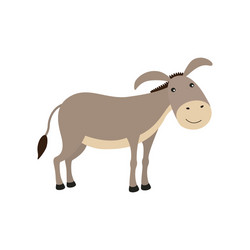 Cartoon funny donkey Royalty Free Vector Image