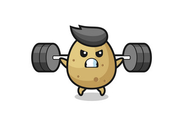 Potato cartoon mascot character Royalty Free Vector Image
