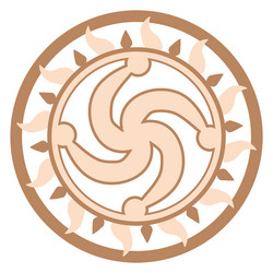 Rod symbol an ancient slavic symbol decorated Vector Image