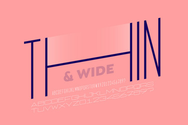 Wide Latin Font Vector Images (51)