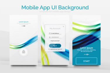 Mobile background ui Royalty Free Vector Image