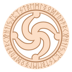 Rod symbol an ancient slavic symbol decorated Vector Image
