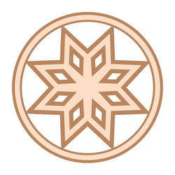 Rod symbol an ancient slavic symbol decorated Vector Image