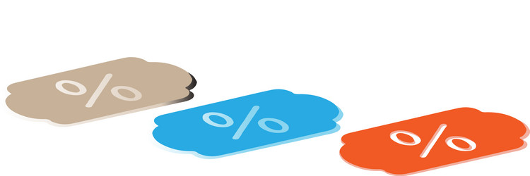 Coupon icon on white background Royalty Free Vector Image