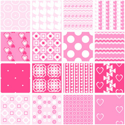 Cute pink seamless pattern endless texture Vector Image
