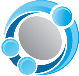 Mediation logo design template Royalty Free Vector Image