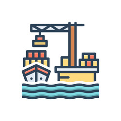 Port Royalty Free Vector Image - VectorStock