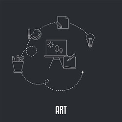 School subjects design concept Royalty Free Vector Image