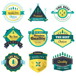 Vintage retro label set Royalty Free Vector Image