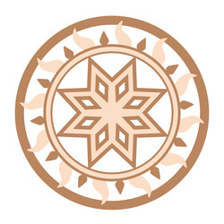 Rod symbol an ancient slavic symbol decorated Vector Image