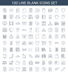 100 blank icons Royalty Free Vector Image - VectorStock