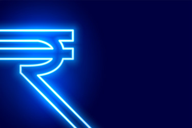Indian rupee symbol frame background Royalty Free Vector
