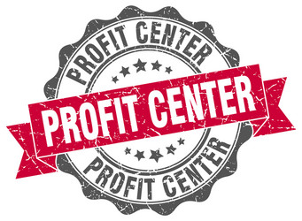 Profit center stamp sign seal Royalty Free Vector Image