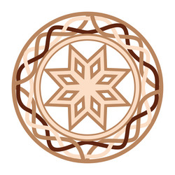 Rod symbol an ancient slavic symbol decorated Vector Image
