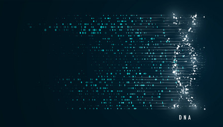 Genomic data visualization gene mapping dna Vector Image